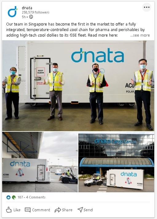 dnata launches cool dollies operations in Singapore Changi Airport