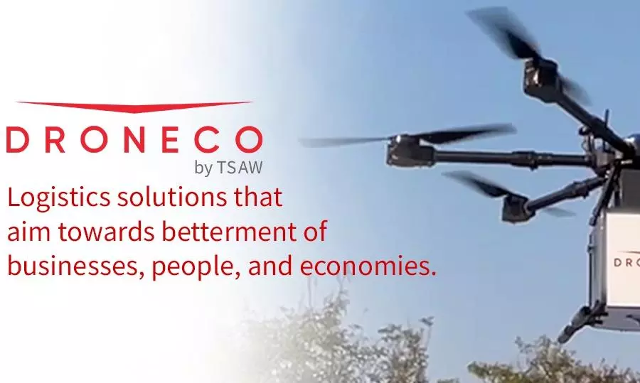 Drone tech startup TSAW launches logistics division DRONECO