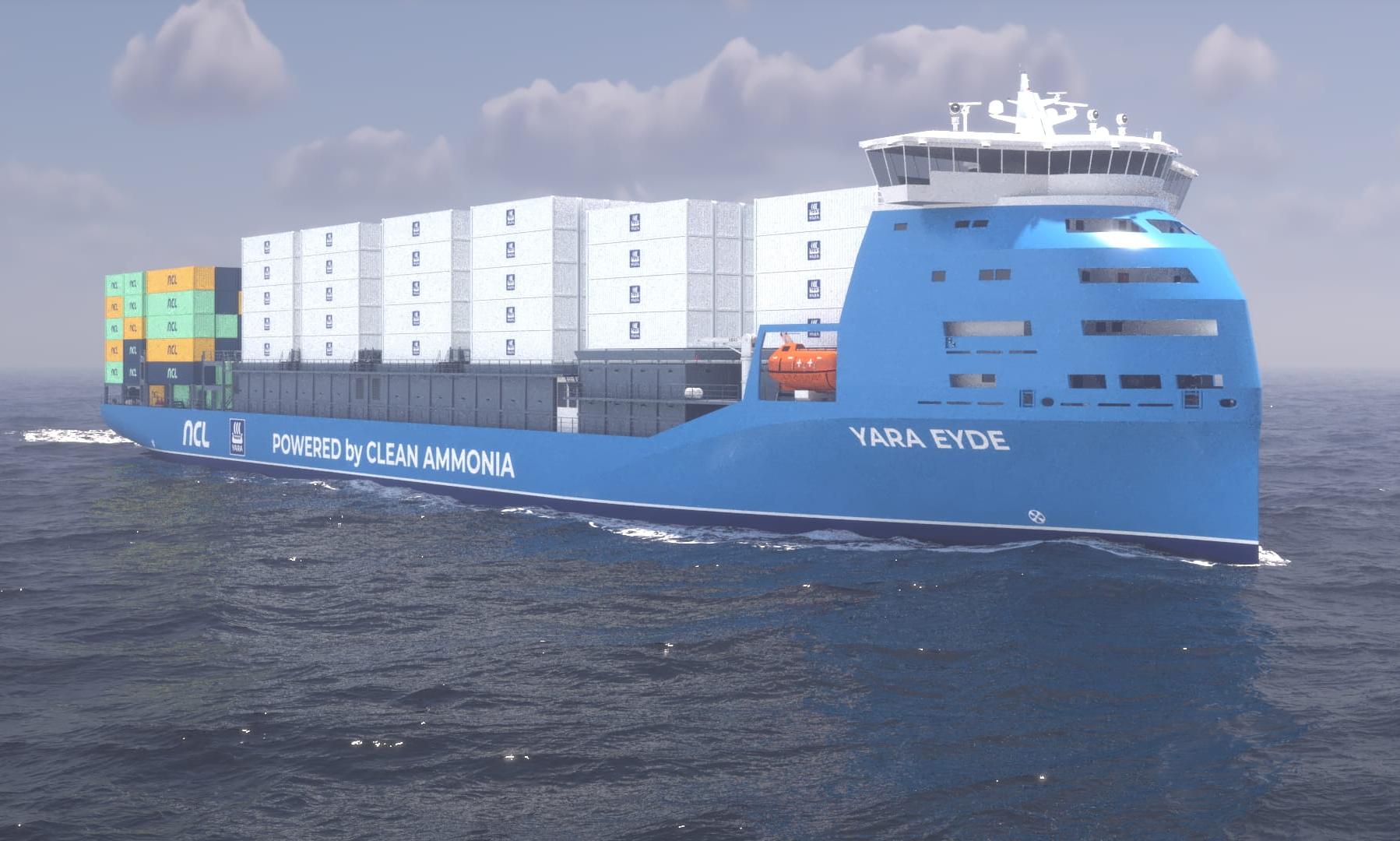 Yara Eyde - world's first ammonia-powered container ship